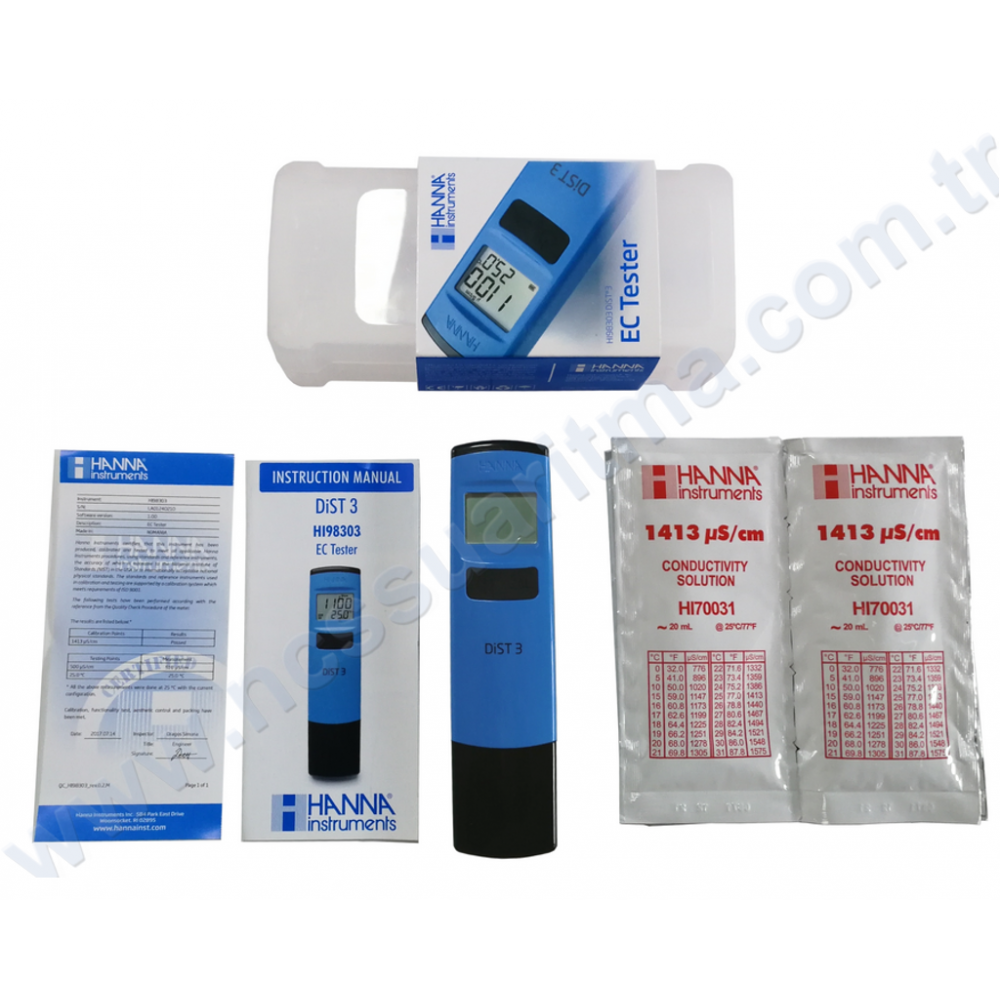 HANNA HI98303 DiST® 3 Cep Tipi İletkenlik ve ısı Ölçüm Cihazı