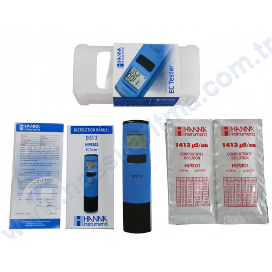 HANNA HI98303 DiST® 3 Cep Tipi İletkenlik ve ısı Ölçüm Cihazı
