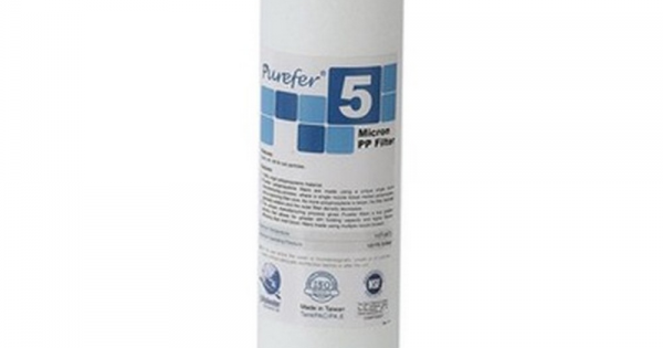 Purefer 10 İnç 5 Mikron Kartuş PP Sediment Filtre